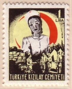 Stamp: 1944 Achievments of the Red Crescent (Türkiye (Turkey)(Red ...