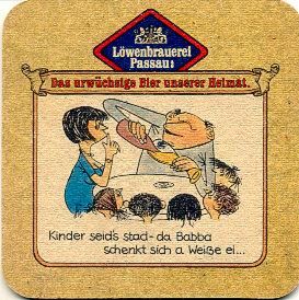 Beer Coaster: Löwenbrauerei Passau (Löwenbrauerei Passau AG, Germany ...