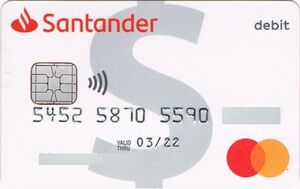 Bank Card: Santander $ (Santander Bank Polska, PolandCol:PL-MC-0396.02