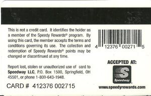 Functional Card: Speedway - Speedy Rewards (Fuel Stations, United ...