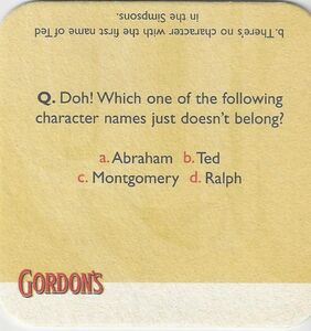 Beer Coaster: Gordon's (Diageo USVI, United Kingdom of Great Britain ...