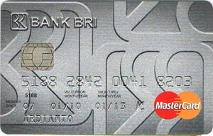 Bank Card: Bank BRI (BRI (Indonesia), IndonesiaCol:ID-MC-0085
