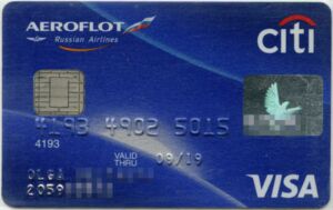 Bank Card: Citi. Aeroflot - Russian Airlines. Express Card (Citibank ...