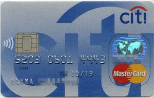 Bank Card: Citi. Express Card (Citibank, RussiaCol:RU-MC-0206.13