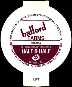 Mini Cup dekseltje: Balford Half and Half (Balford Farms, Verenigde ...