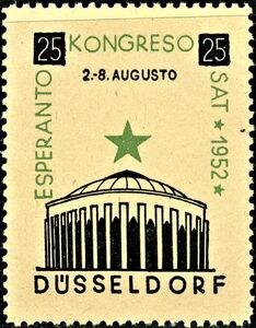 Stamp: Esperanto Congress Dusseledorf (Germany, Federal Republic ...