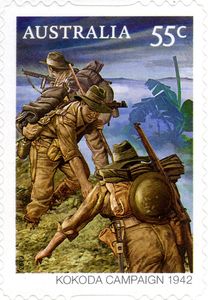 Stamp: Australian Soldiers on Kokoda Track, 1942 (Australia(Kokoda ...