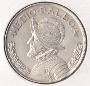 Moneda: ½ Balboa ("Medio" - low relief) (Panamá(1929~Today - Republic ...