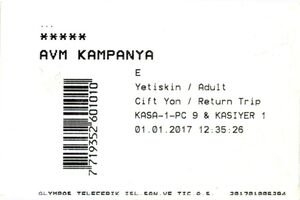 Transport Ticket: Olympos Teleferik (Teleferik, Türkiye (Turkey ...