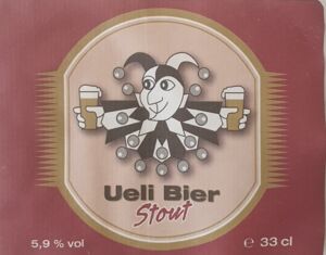 Drink Label: Ueli Bier Stout (Brauerei Fischerstube, Switzerland) Col ...