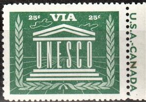 Stamp: Unesco Gift Stamp (United States of America: Cinderella Stamps(U ...