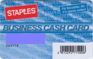 Functional Card: Staples - Business Cash Card (Shops - Stationery ...