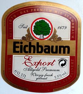 Drink Label: Eichbaum Export (Privatbrauerei Eichbaum GmbH & Co. KG ...