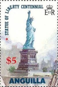 Stamp: Statue of Liberty (Anguilla) (Statue of Liberty centennial) Mi ...