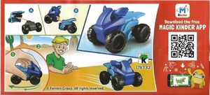 Meal Toy: Blue (Kinder Surprise, Europe(Kinder - Sprinty - Quads) Col:DV132