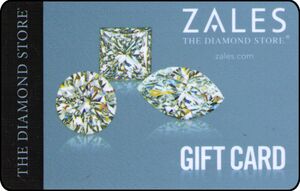 Gift Card: Diamonds blue background (Zales, United States of America ...