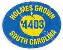 Fruit Sticker: Holmes grown #4403 south carolina (United States of ...