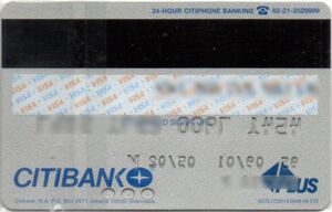 Bank Card: Citibank (Citibank, Indonesia) Col:ID-VI-0019.02