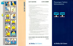 Safety Card: B-767-300ER (Delta Air Lines, Ameerika ÜhendriigidCol:DAL ...