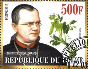 Stamp: Naturalists Gregor Mendel (1822-1884) (Chad: Illegal Stamps ...