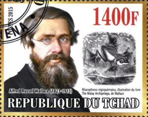Stamp: Naturalists Alfred Russel Wallace (1823-1913) (Chad: Illegal ...
