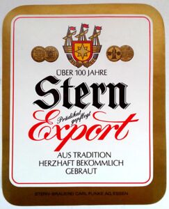 Drink Label: Stern Export (Stern Brauerei, Germany, Federal RepublicCol ...