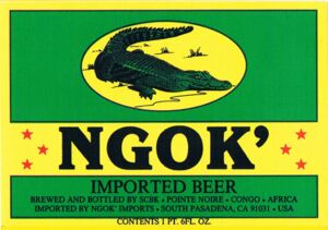 Drink Label: NGOK' (Brasseries Du Congo S.A., Congo, Republic ...