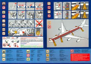 Safety Card: A340-200 (South African Airways - SAA/SAL, South AfricaCol ...