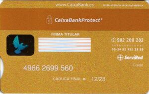 Bank Card: CaixaBank (Caixabank, Spain) Col:ES-VI-0888