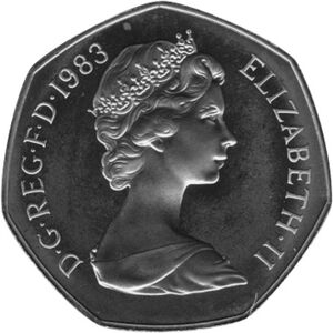 Coin: 50 Pence (Fifty) (United Kingdom of Great Britain & Northern ...