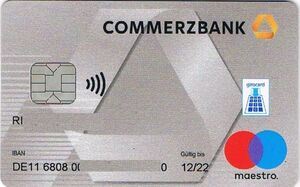 Bank Card: Commerzbank (Commerzbank, Germany, Federal RepublicCol:DE-MS ...