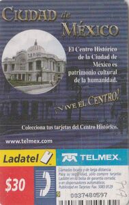 Cartão Telefónico: Ciudad De México ˇ Vive El Centro ! (Telmex - Ladatel, México(05 - Ferias Y ...