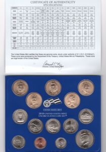 Coin: Various Dollars (Mint set 2010 - P) (United States of America ...