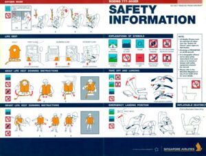 Safety Card: Boeing 777-300ER (Singapore Airlines, SingaporeCol:SIA-SG ...