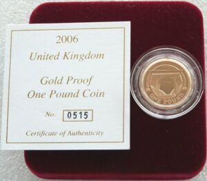Coin: 1 Pound (Egyptian Arch Railway Bridge at Newry - Gold edition ...