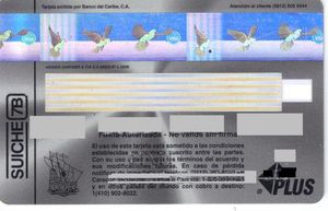 Bank Card: BANCO DEL CARIBE (Banco Del Caribe, VenezuelaCol:VE-VI-0187