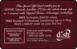 Gift Card: Card dark red (Dish Network, United States of America(Dish ...
