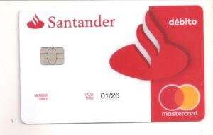 Tarjeta de Banco: Santander Debito (Banco Santander, BrasilCol:BR-MC ...