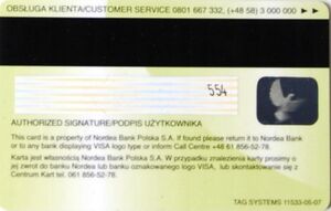 Bank Card: Nordea (Nordea Bank Polska S.A., PolandCol:PL-VI-0566