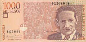 Banknote: 1,000 Pesos (Colombia(2005-2016 Issue) Wor:P-456u