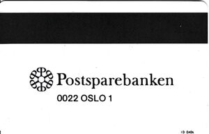 Bank Card: Bank Kort (Postsparebanken, NorwayCol:NO-GM-0010