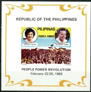 Stamp: People Power Revolution (Philippines(People Power) Mi:PH BL30,Sn ...