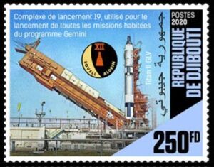 Stamp: 90th Anniversary of the Birth of Buzz Aldrin (Djibouti(Buzz ...