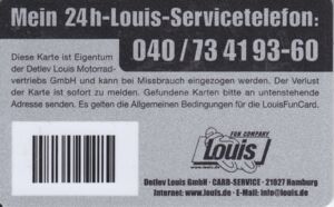 Geschenkkarte: Rabattkarte (Louis, Deutschland, Bundesrepublik(Louis ...