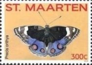 Stamp: Precis orithya (Sint Maarten) (Butterflies (2014:2)) Mi:SX 288 ...