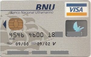 Bank Card: BNU Banco Nacional Ultramarino (Banco Nacional Ultramarino ...