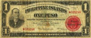 Banknote: 1 Peso (Philippines(1918 Issue, Philippine Islands) Wor:P-60r