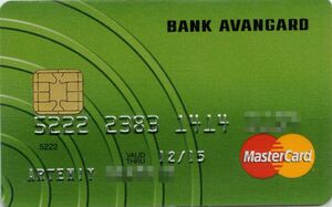 Bank Card: MasterCard Standard Green (Bank Avangard, RussiaCol:RU-MC ...