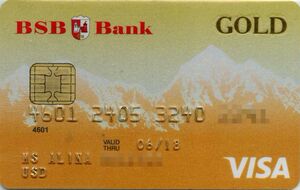 Bank Card: BSB Bank. Mountains (BelSwissBank, BelarusCol:BY-VI-0165.01