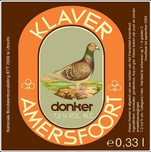 Drink Label: Klaver Donker (Het Klaverblad Amersfoort V.O.F ...